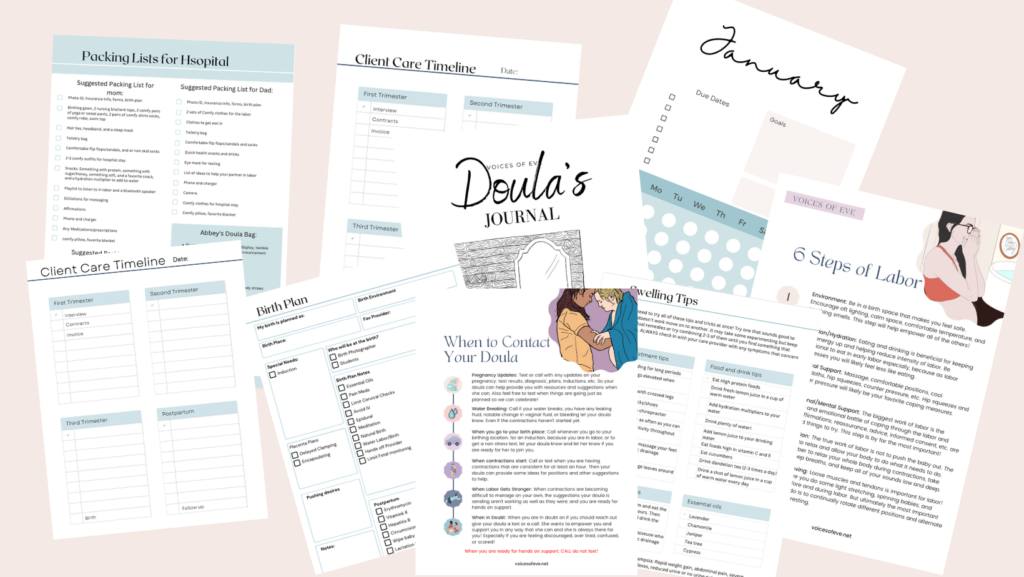 Doula Client Paperwork Pack - Voices of Eve